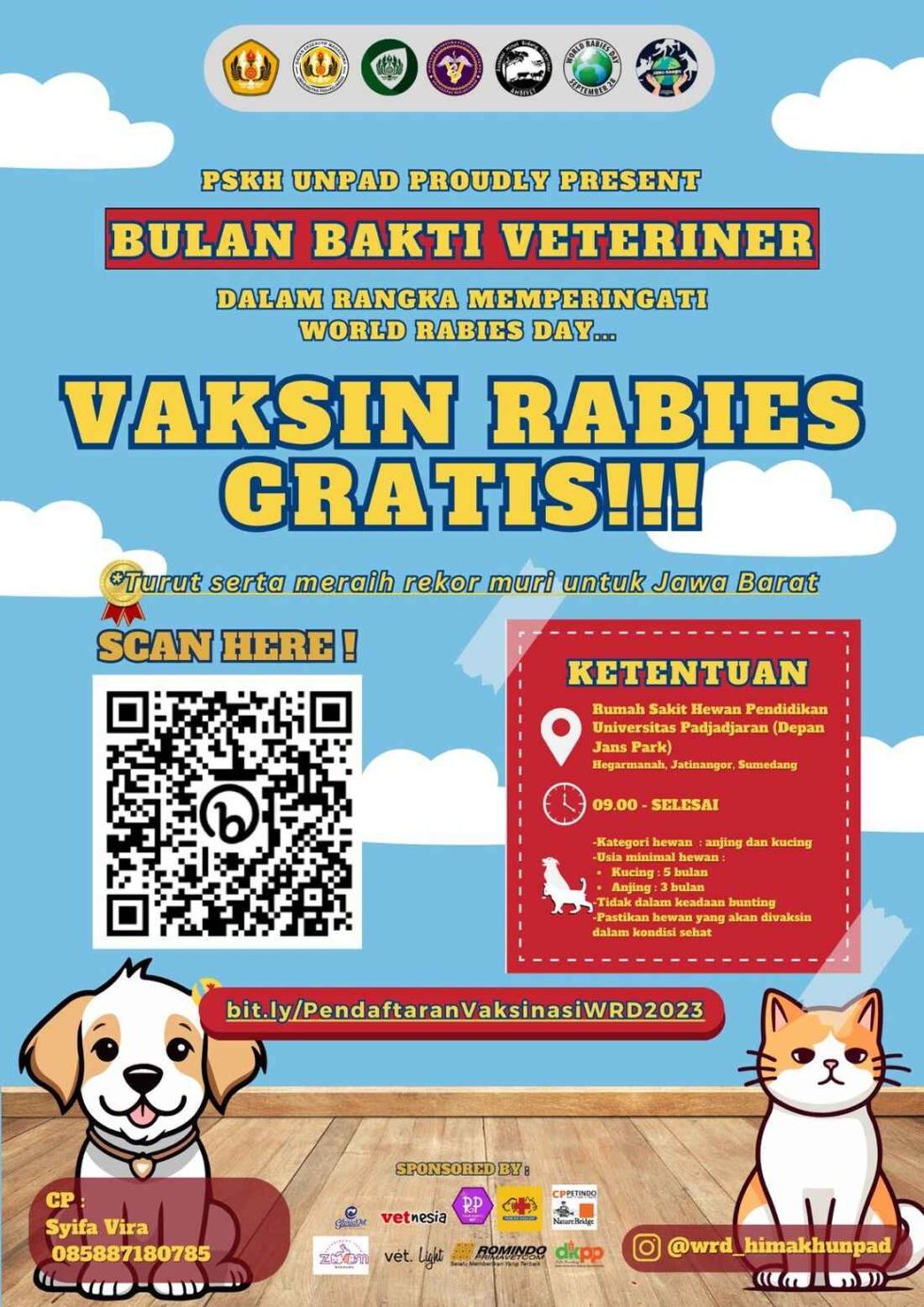 World Rabies Day 2023: Vaksinasi Rabies Gratis dan Rekor Muri di FK ...