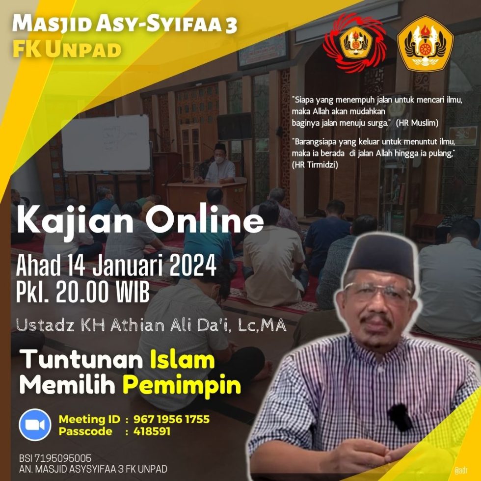 Tuntunan Islam Memilih Pemimpin Bersama Ustadz Athian Ali Da'i, Lc,MA ...